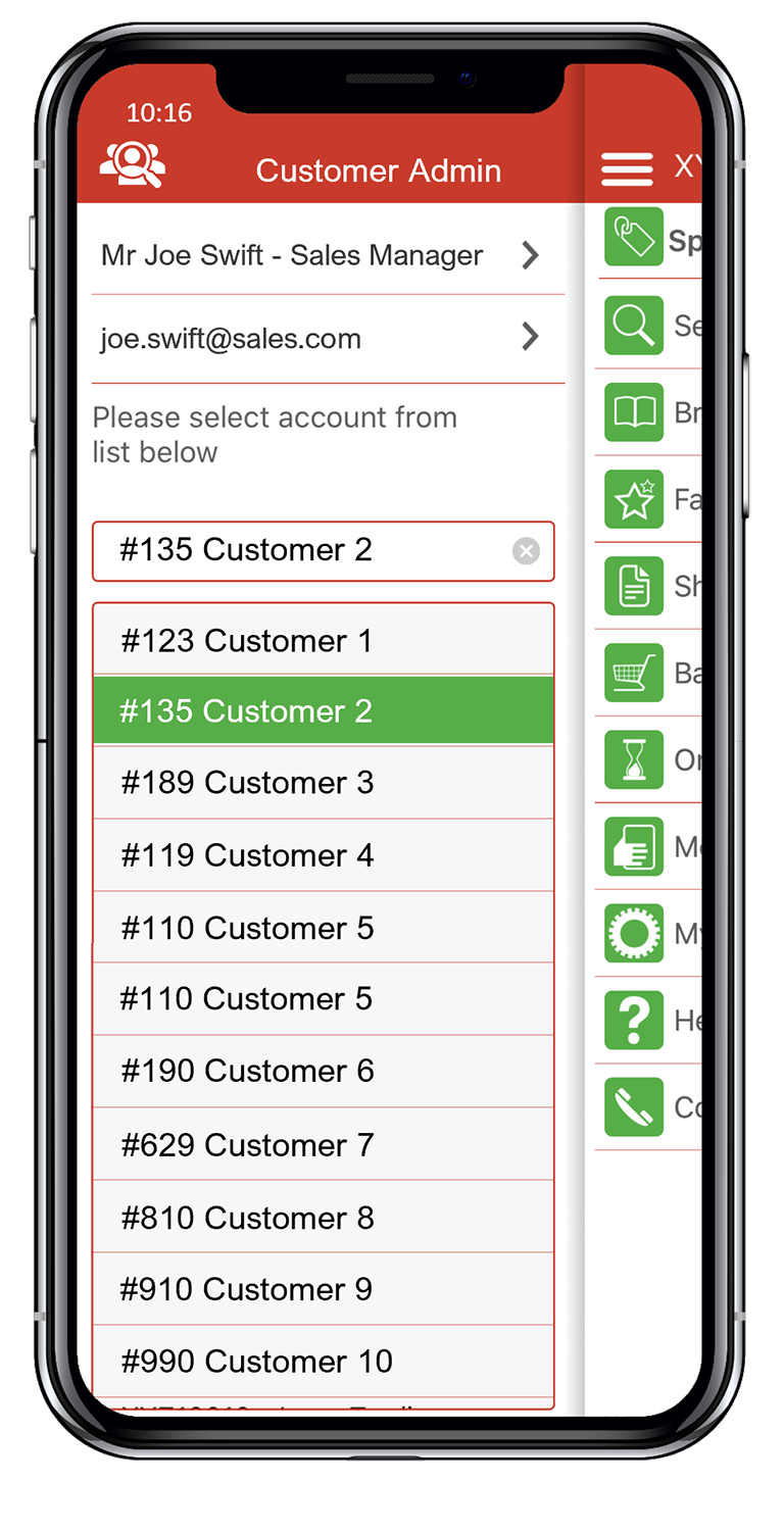 B2B Sales Manager App - SwiftCloud - Simply a Touch Away